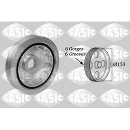 SASIC Riemenscheibe, Kurbelwelle 2150072 f&uuml;r Ford Peugeot LAND ROVER JAGUAR