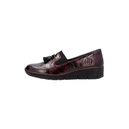 Rieker Classic Flats 'Softlack-Slipper' female size 39 Red