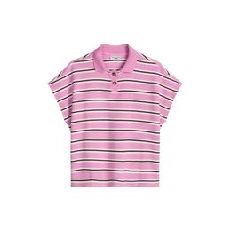 Marc O'Polo Marc O'polo Denim Poloshirt Damen Gr&ouml;&szlig;e XXS dunkelbraun / rosa / wei&szlig;