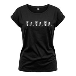 Makaya Shirt 'Bla Bla Bla' Damen Gr&ouml;&szlig;e 4XL schwarz