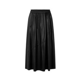 Marc Cain COLLECTIONS Kunstlederrock in schwarz | Gr.: 42