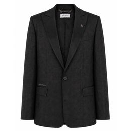 Philipp Plein Sakko Herren Gr&ouml;&szlig;e 64 anthrazit / schwarz