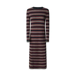 Pepe Jeans Knitted dress 'Clarisse' female size M Navy / Grey / Red