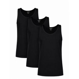 Barrio 13 Undershirt 'Feinripp Tanktop mit Stretch &ndash; Herren Unterhemd' male size M Black