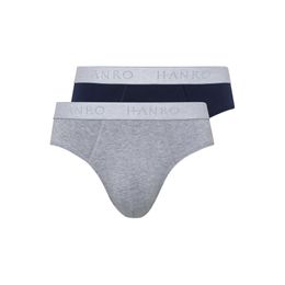Hanro Slip 'Essentials' Herren Gr&ouml;&szlig;e S blau / graumeliert