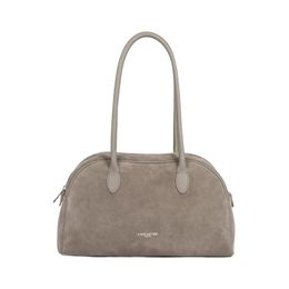 LANCASTER Paris Schultertasche 'Lancaster Sac cabas &eacute;paule Zipp&eacute; Su&egrave;de Galet Fonce' Damen Gr&ouml;&szlig;e One Size grau