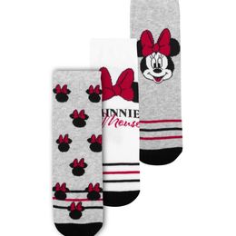 Disney Minnie Mouse Socken Damen Gr&ouml;&szlig;e 39/42 grau