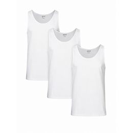 Barrio 13 Undershirt 'Feinripp Tanktop mit Stretch &ndash; Herren Unterhemd' male size XXXL White