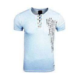 Rusty Neal T-Shirt Herren Gr&ouml;&szlig;e XL blau / schwarz / wei&szlig;