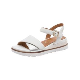Tamaris Sandale Damen Gr&ouml;&szlig;e 38 silber / wei&szlig;