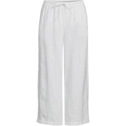 LANDS' END Weite Premium Reinleinen-Schlupfhose in 7/8-L&auml;nge f&uuml;r Damen, Damen, size: regular, Wei&szlig;, Leinen, by Lands' End