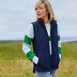 LANDS' END Isolierte Steppweste FeatherFree f&uuml;r Damen, Damen, size: regular, Blau, Polyester, by Lands' End