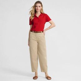 LANDS' END Supima&reg; Polo-Shirt in Petite-Gr&ouml;&szlig;e f&uuml;r Damen, Damen, size: petite, Rot, Baumwolle, by Lands' End