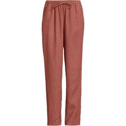LANDS' END Relaxte Premium Reinleinen-Schlupfhose f&uuml;r Damen, Damen, size: regular, Braun, Leinen, by Lands' End