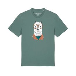 Watapparel Shirt 'Lama' Herren Gr&ouml;&szlig;e XL gr&uuml;n / mischfarben
