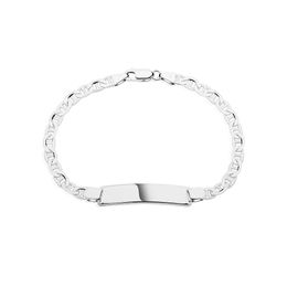 Tony Fein Armband 'Gravur Steg' Herren Gr&ouml;&szlig;e 20 cm silber