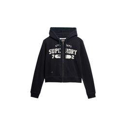 Superdry & Co Zip-Up Hoodie 'Athletic Essentials' female size XS Navy