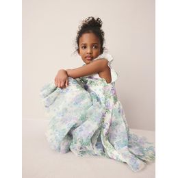 Laura Ashley Kleid M&auml;dchen Gr&ouml;&szlig;e 98 hellblau / hellgr&uuml;n / flieder / wei&szlig;
