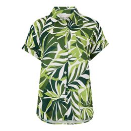 Apricot Tropical Leaf Print Shirt Damen Gr&ouml;&szlig;e XL gr&uuml;n