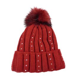 Kumixi M&uuml;tze Damen Gr&ouml;&szlig;e 54/64 karminrot