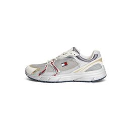 Tommy Jeans Sneaker Damen Gr&ouml;&szlig;e 37 hellgrau / rot / silber / offwhite Sommerschuhe