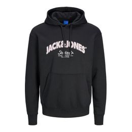 Jack & Jones JACK & JONES Sweatshirt 'JORBRONX' male size L Black / White