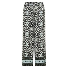 Cecil Hose Damen Gr&ouml;&szlig;e 46 hellblau / khaki / schwarz / wei&szlig;