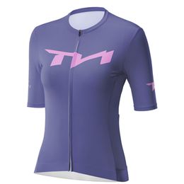 Rockbros Sportsweatshirt 'Damen kurzarm Fahrradtrikot' Damen Gr&ouml;&szlig;e M lilameliert