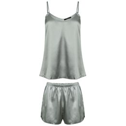 Evoni Pajama 'Set aus Satin' female size XL Silver