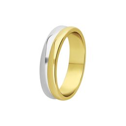 Lucardi Ring Damen Gr&ouml;&szlig;e 55 gold / silber
