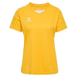 Hummel Funktionsshirt Damen Gr&ouml;&szlig;e L gelb / wei&szlig;