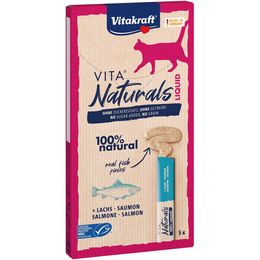 Vitakraft Vita Naturals Liquid Snack Lachs Katzensnacks ohne Zuckerzusatz 11 x 5 St