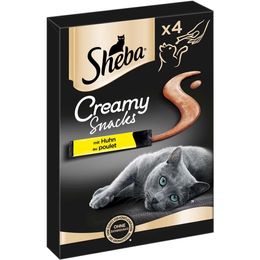 Sheba Creamy Snacks mit Huhn Katzensnacks ohne Zuckerzusatz 8x12g
