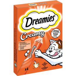Dreamies Creamy mit Huhn Katzensnacks ohne Zuckerzusatz 44x10g