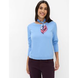 Brax Damen Strickpullover Style LENI blue heaven, Blau, Gr. 36