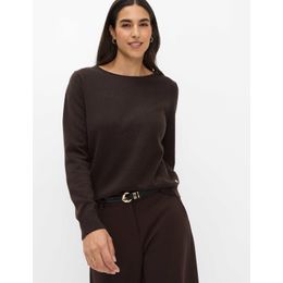 Brax Damen Pullover Style LISA brunette, dunkelbraun, Gr. 36