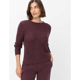 Brax Damen Strickpullover Style LESLEY blackberry violet, dunkles lila, Gr. 48