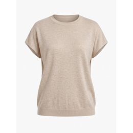 Arach&cloz Shirt 'Kurzarmshirt Damen Leichter Kaschmir Pullover &ndash; Oversized Fit' Damen Gr&ouml;&szlig;e XL beige