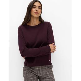Brax Damen Strickpullover Style LENI blackberry violet, dunkles lila, Gr. 34