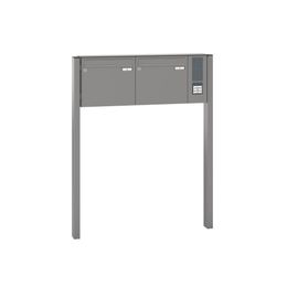 Renz Basic B freistehende Briefkastenanlage 2-fach mit Sprechfeld...