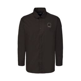 K by KARL LAGERFELD Karl Lagerfeld Button Up Shirt male size XL Dark brown