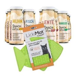 SmoothieCat Mix + Lickimat Gr&uuml;n 12x150 g