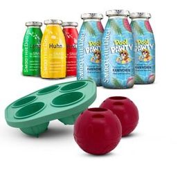 SmoothieDog Summer-Edition 3x 250 ml + Klassik-Paket 3x 250 ml + Schleckball 2 St&uuml;ck