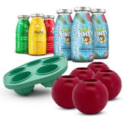 SmoothieDog Summer-Edition 3x 250 ml + Klassik-Paket 3x 250 ml + Schleckball 5 St&uuml;ck