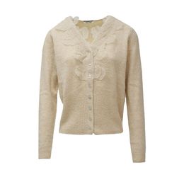Salsa Jeans Strickjacke Damen Gr&ouml;&szlig;e M/L beigemeliert