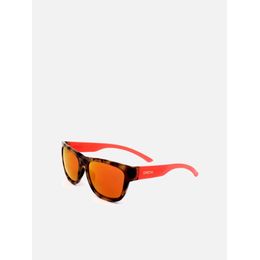 Smith Sonnenbrille 'Smith EMBER Matt dark brown crystal teal 56/16/135 Women Sunglasses' Damen Gr&ouml;&szlig;e 56 rot