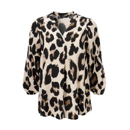 Aniston Bluse Damen Gr&ouml;&szlig;e 5XL beige / braun / schwarz