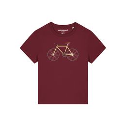 Watapparel T-Shirt ' Yellow Bike ' Damen Gr&ouml;&szlig;e XL mischfarben / bordeaux