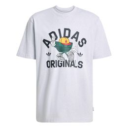 adidas originals Shirt 'Trefoil Series' male size XS Yellow / Light grey / Dark green / Black