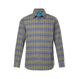Boston Park Button Up Shirt male size 4XL Grey / Olive / White